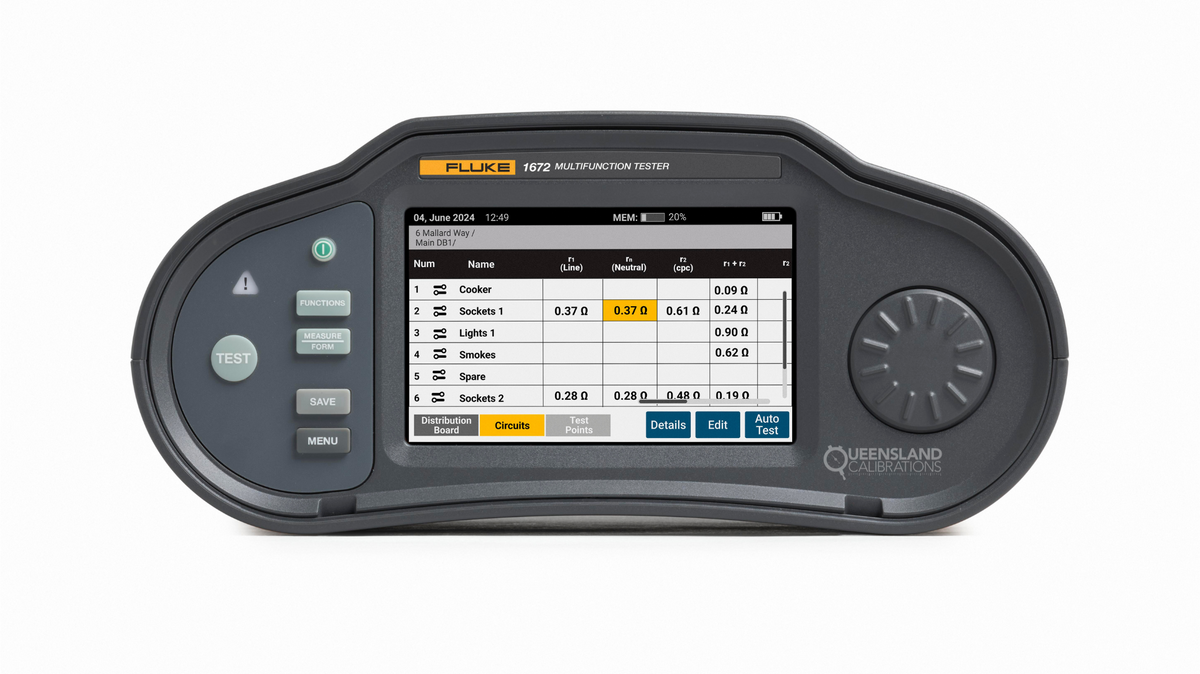 NEW Fluke 1672 Multifunction Installation Tester – Queensland Calibrations