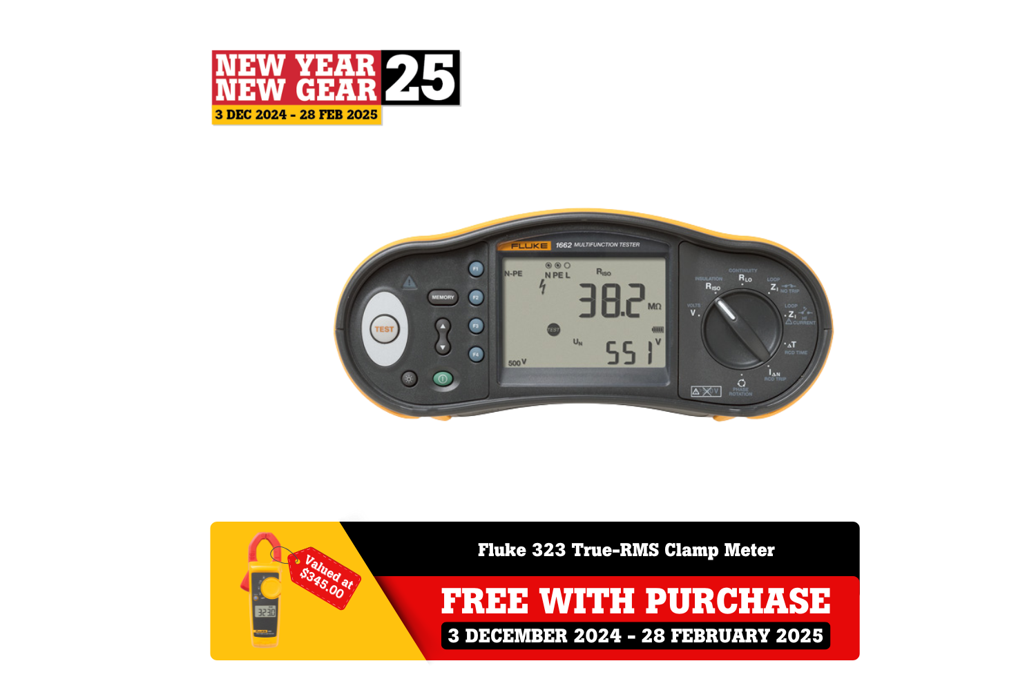 Fluke 1662 Multifunction Installation Tester – Queensland Calibrations